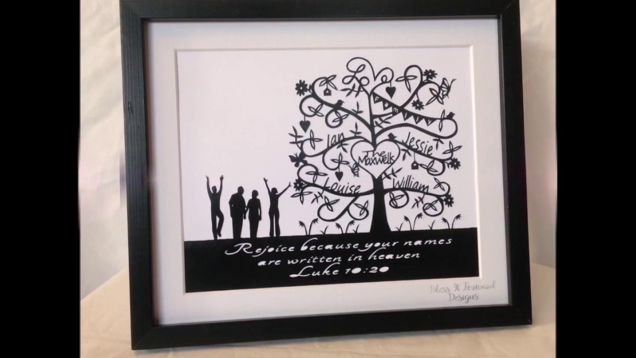 Bible Verse Family Tree Designs - YouTube