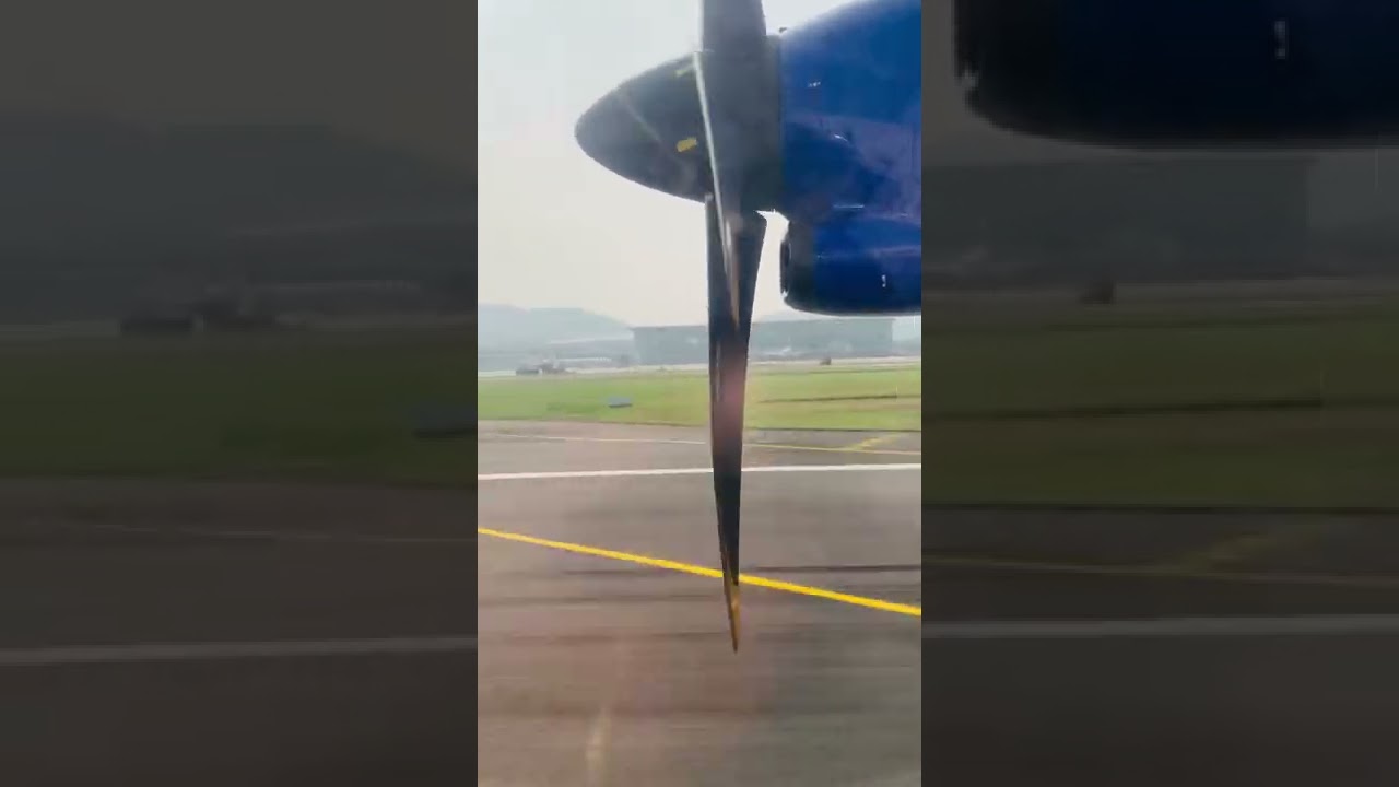 Propeller Pitch Change during Landing | Turboprop | - YouTube