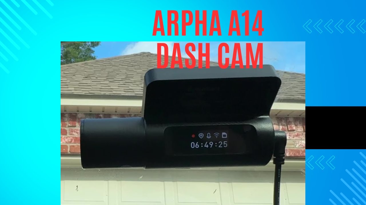 Arpha A14 Dash Cam OPen and Run Through - YouTube
