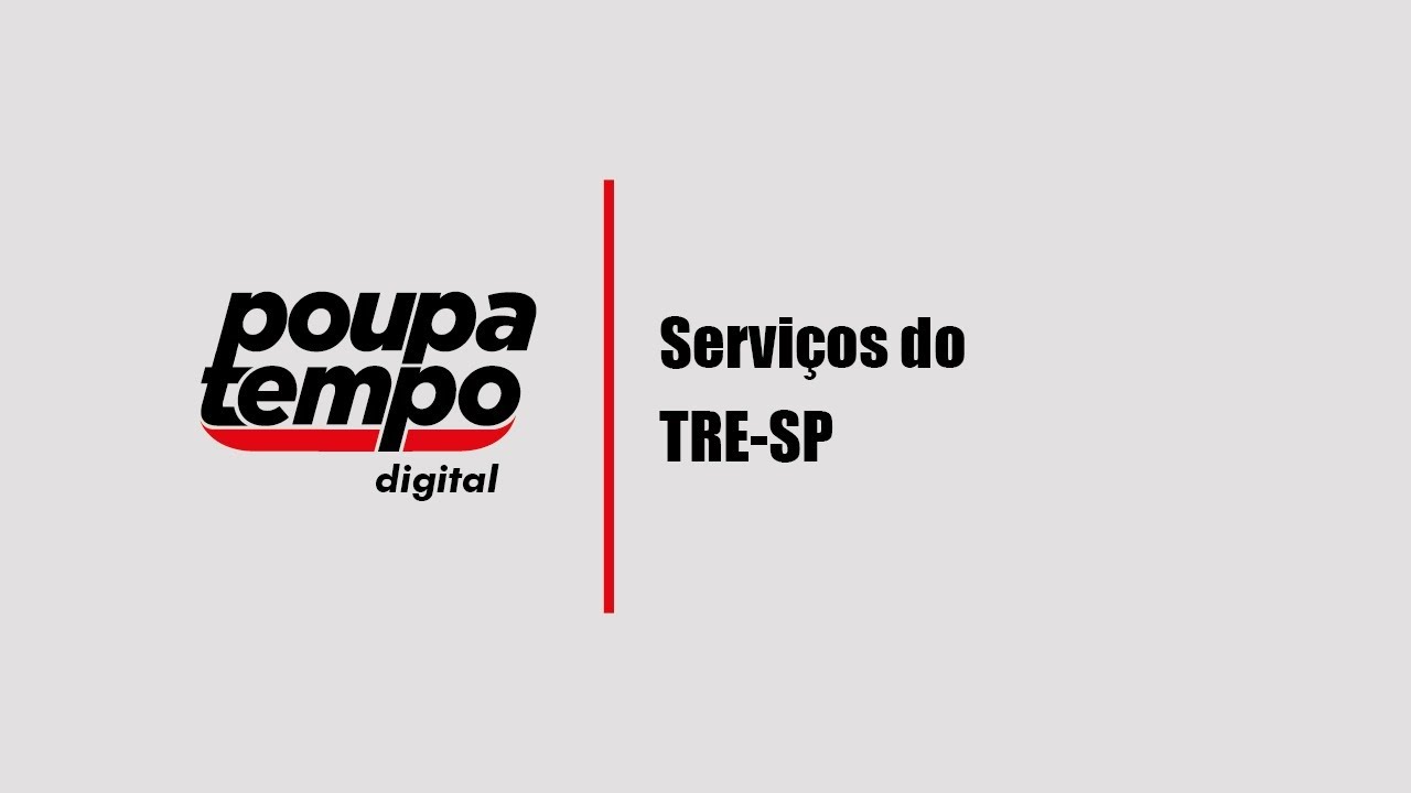 Tutorial - Serviços do TRE-SP - YouTube