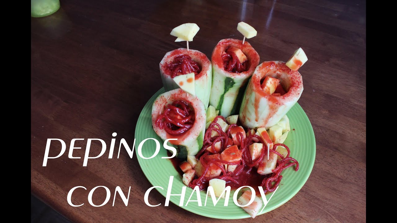 Pepinos Locos Con Chamoy Receta Facil Y Deli Deli Youtube