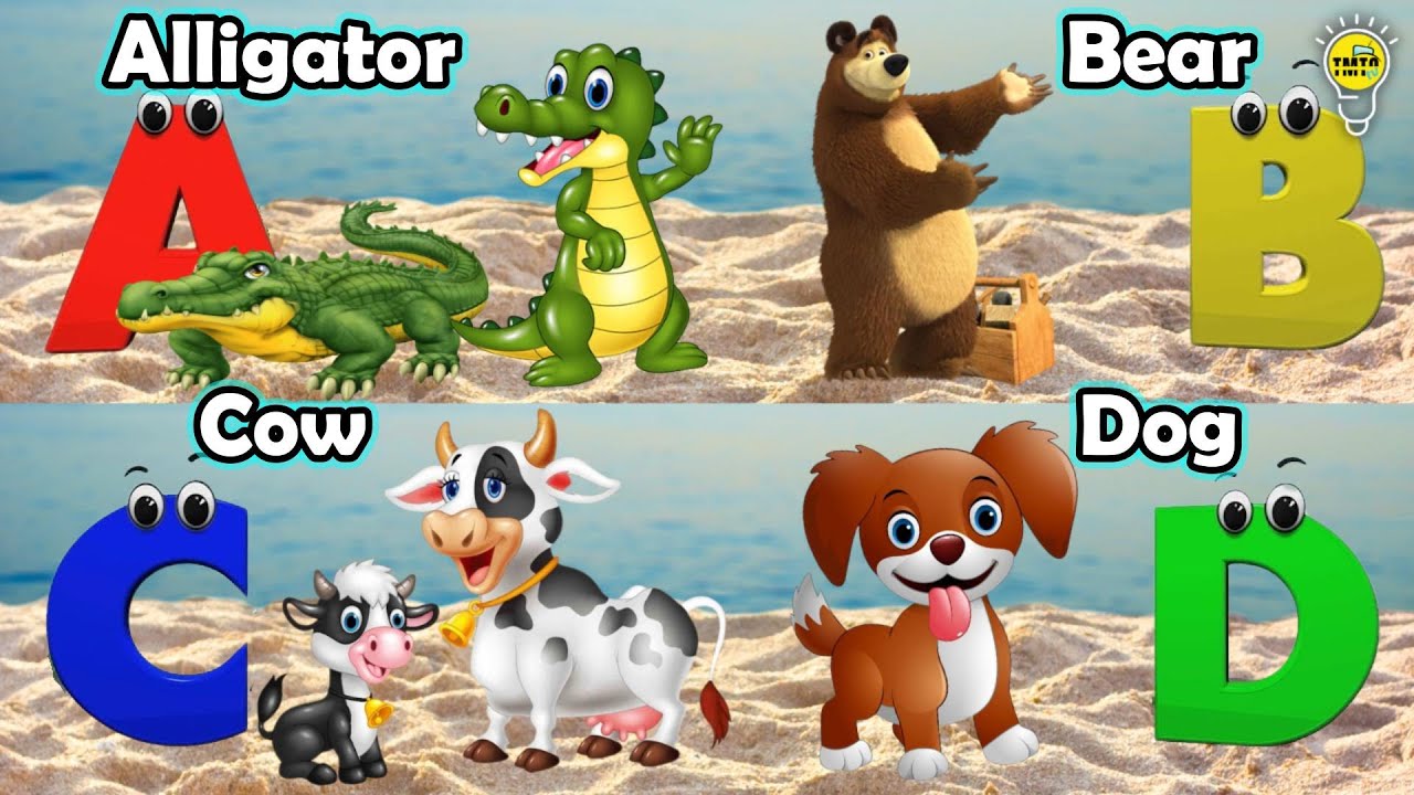 Alphabet Animals – Learn the Alphabets, Animal Names & Animal Sounds ...