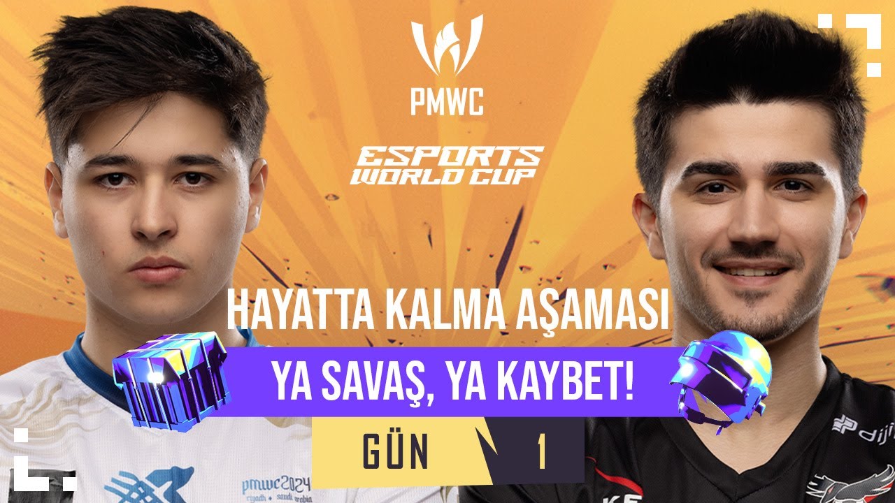 [TR] 2024 PMWC x EWC Hayatta Kalma Aşaması 1. Gün | PUBG MOBILE WORLD ...