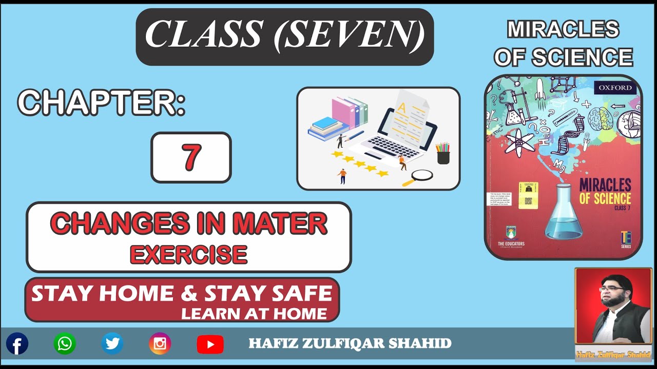Grade 7 |E| Miracles of Science | Unit 7 Changes In Mater Exercise ...