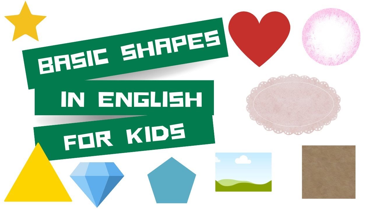 Basic Shapes in English For Kids - Listen And Repeat 7 - YouTube