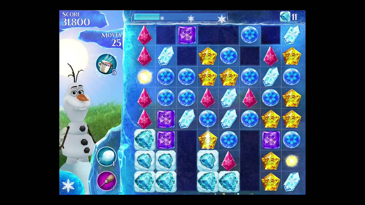 Disney Frozen Free Fall Level 127 - YouTube