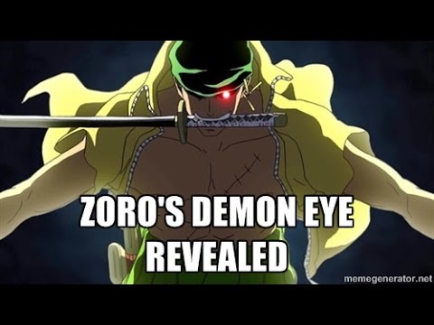 One Piece Theory - Zoro's Demon Eye Revealed!!! - YouTube