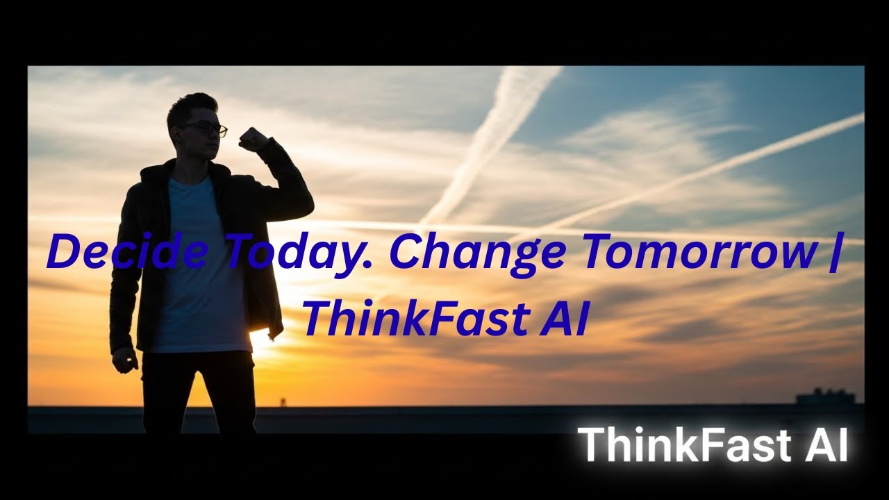 Decide Today Change Tomorrow ThinkFast AI - YouTube