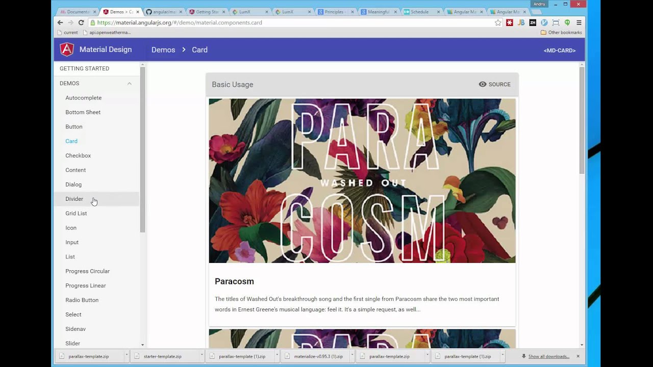 1. Google Material Design Front-End Frameworks Tutorial - YouTube