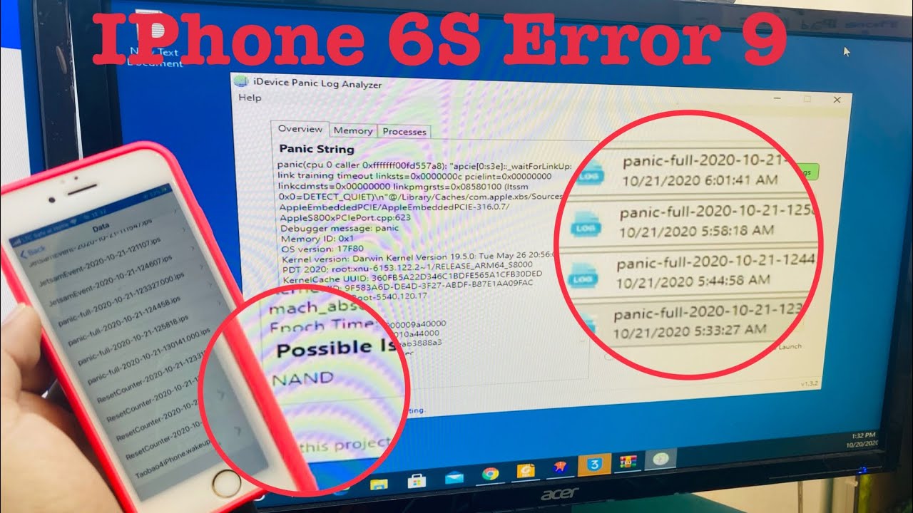 ซ่อม IPhone 6S Error 9 Nand เสีย มาดูวิธีเปลี่ยนกันได้เลย. 02097429688 - YouTube
