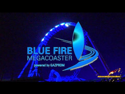 EUROPA-PARK BlueFire Nightride 2016 onride - YouTube