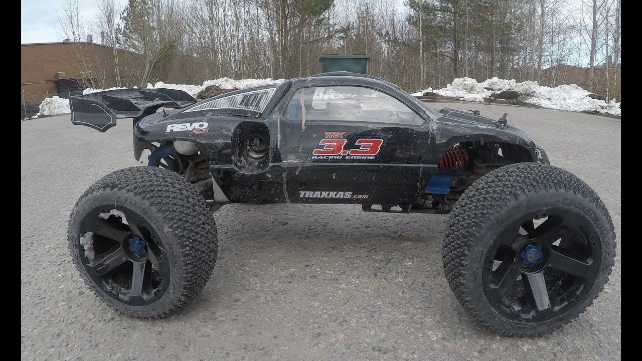 New body and wheels/tires on Revo 3.3 - YouTube