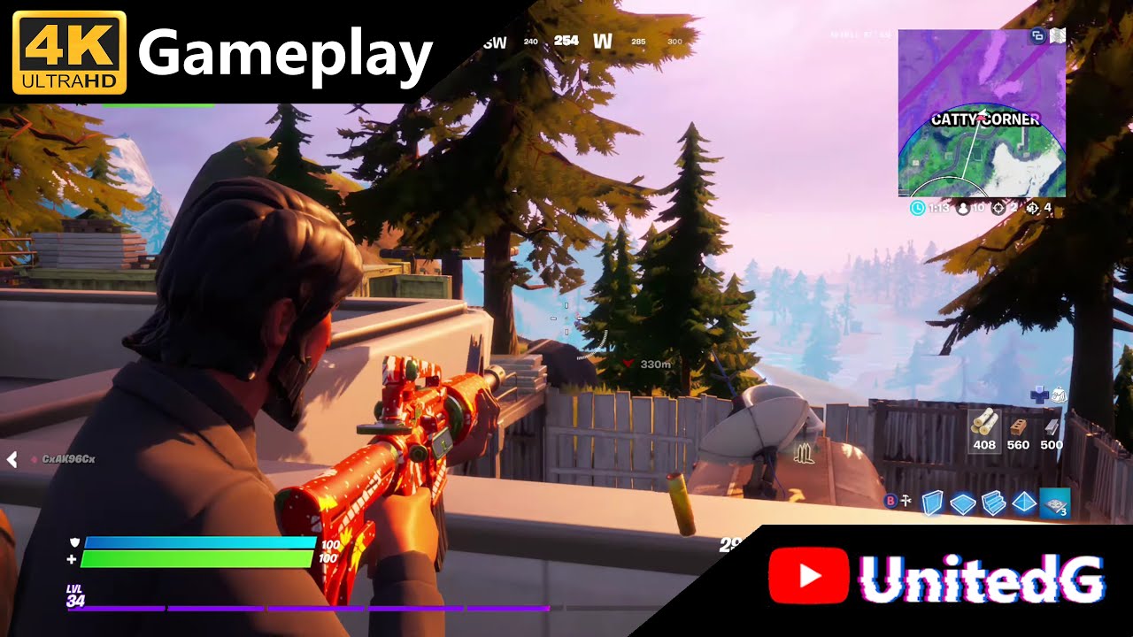 Fortnite - Xbox One X Gameplay 4K - YouTube