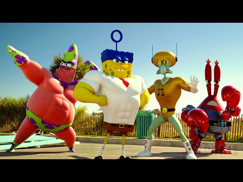 SpongeBob super potenziato VS Pirata Banderas | SpongeBob - Fuori dall'acqua | Clip in Italiano