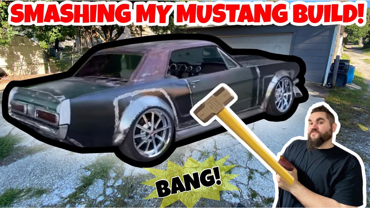 SMASHING THE HOT ROD MUSTANG BUILD! KUSTOM FORD FRAME SWAP GOES WRONG ...