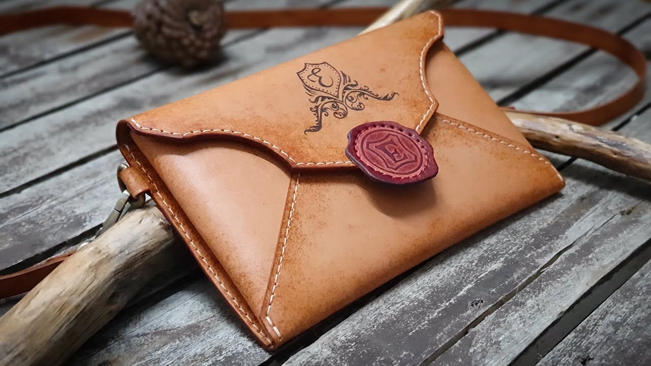 How to Make Letter Shaped bag | PDF Leather Pattern - YouTube