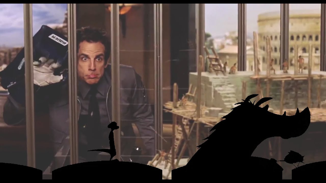 Timon and Pumbaa Interrupt 3 Night at the Museum - YouTube