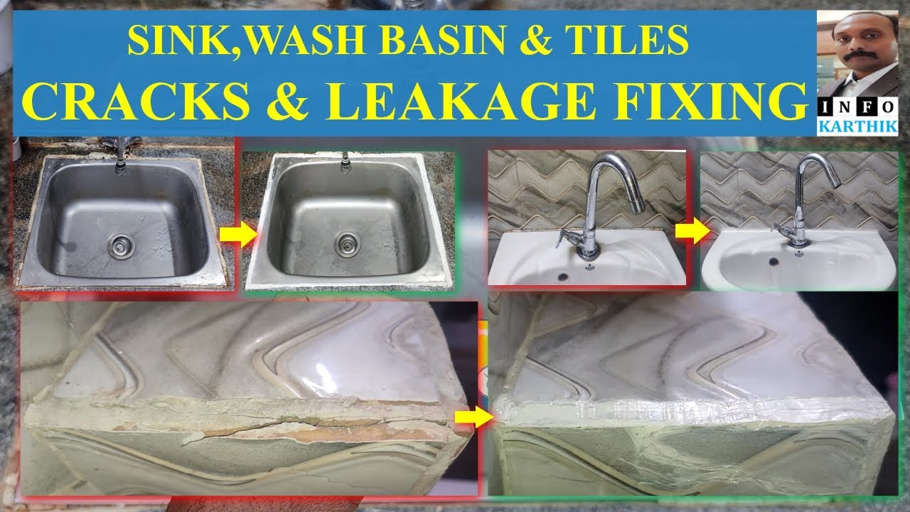 KITCHEN SINK, WASHBASIN AND TILES CRACKS AND GAPS SOLUTION - YouTube
