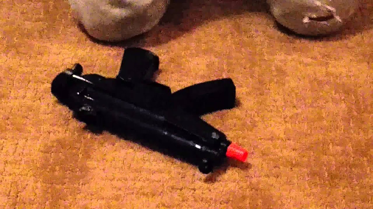 Mini mp5 airsoft gun review - YouTube
