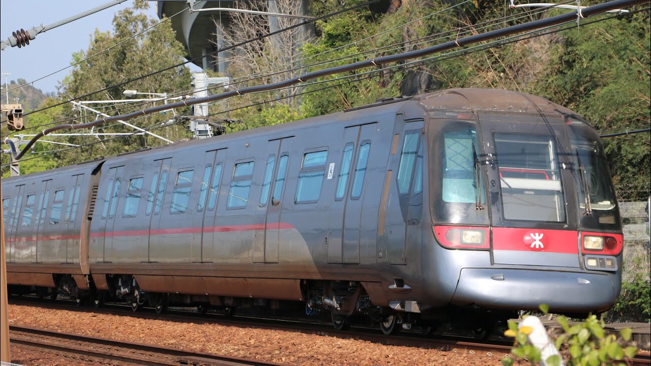 CAF-Train arriving and leaving Nam Cheong Station - YouTube
