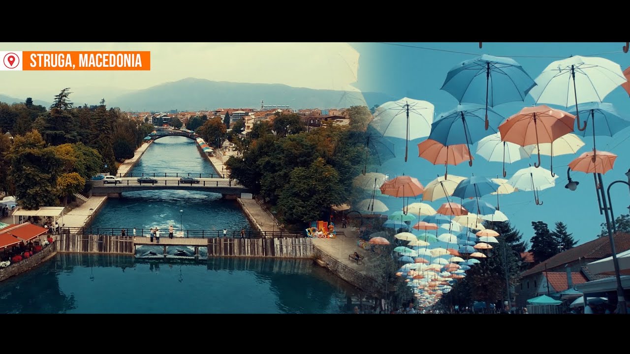 Struga, Macedonia 4k video (drone & walk street ) - YouTube