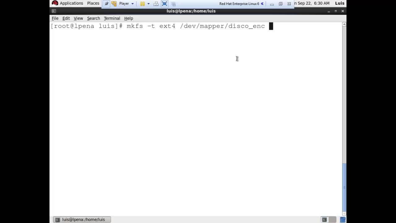 Encriptar una partición en Linux usando luksFormat - YouTube