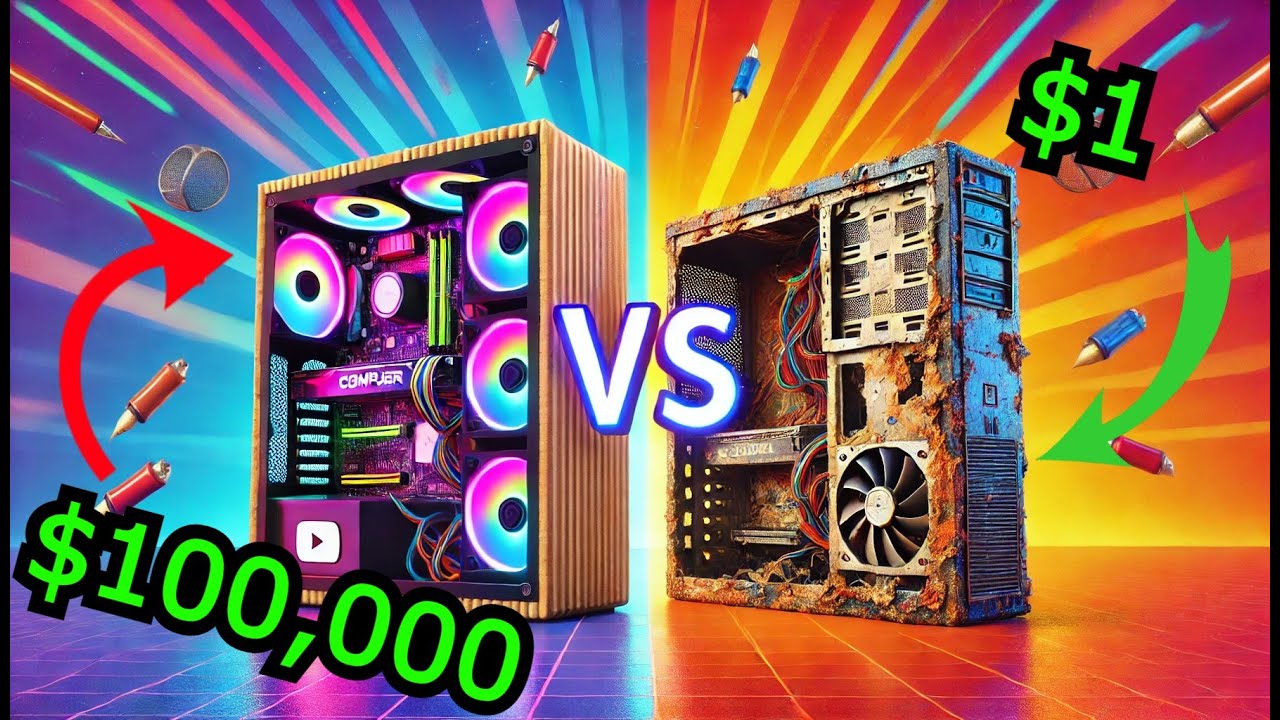 PC de un DOLAR VS PC de 100,000 DOLARES - Gorgon reacciona - YouTube