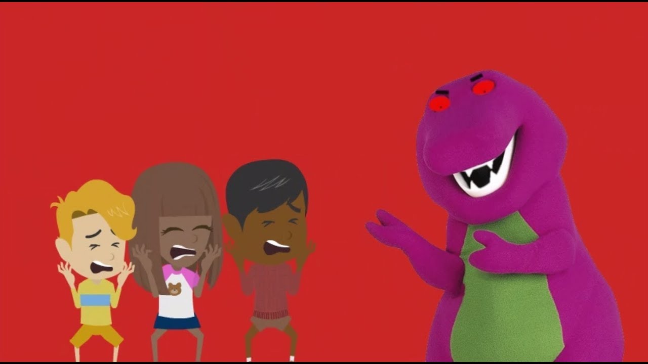 Boys and Girls Gets a Barney Error and Gets Grounded - YouTube