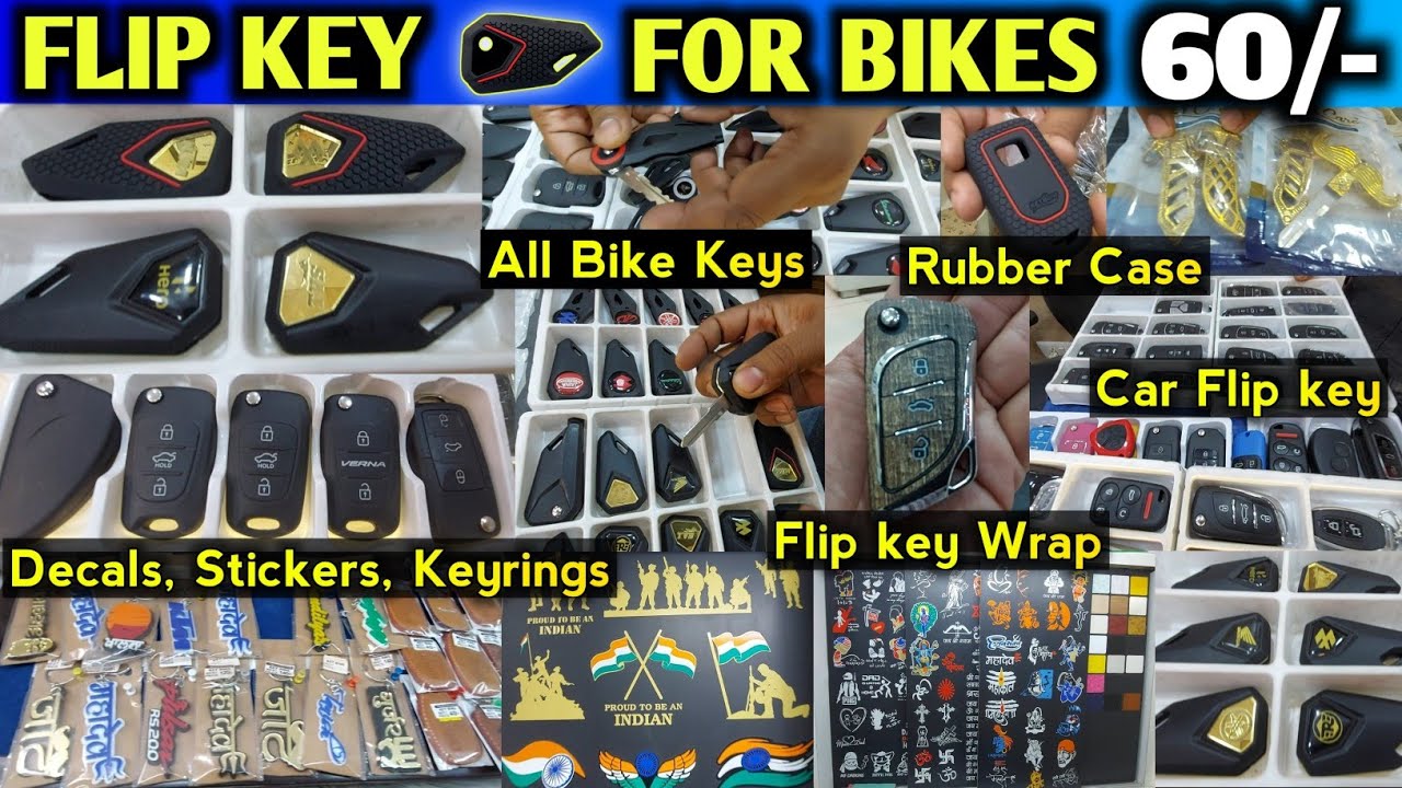 FLIP KEY for BIKES, SCOOTY & CARS | Stickers, Tags, Decals Modification ...