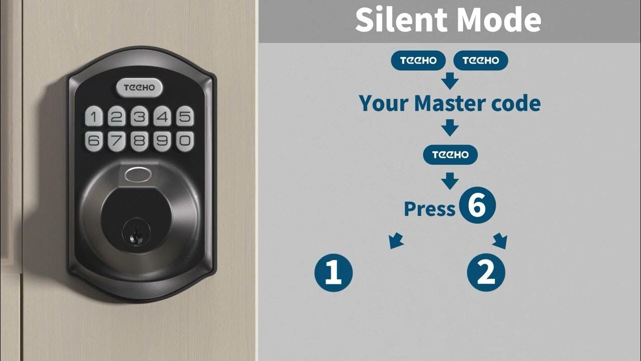TEEHO TE002W Fingerprint Door Lock Programming Video - YouTube