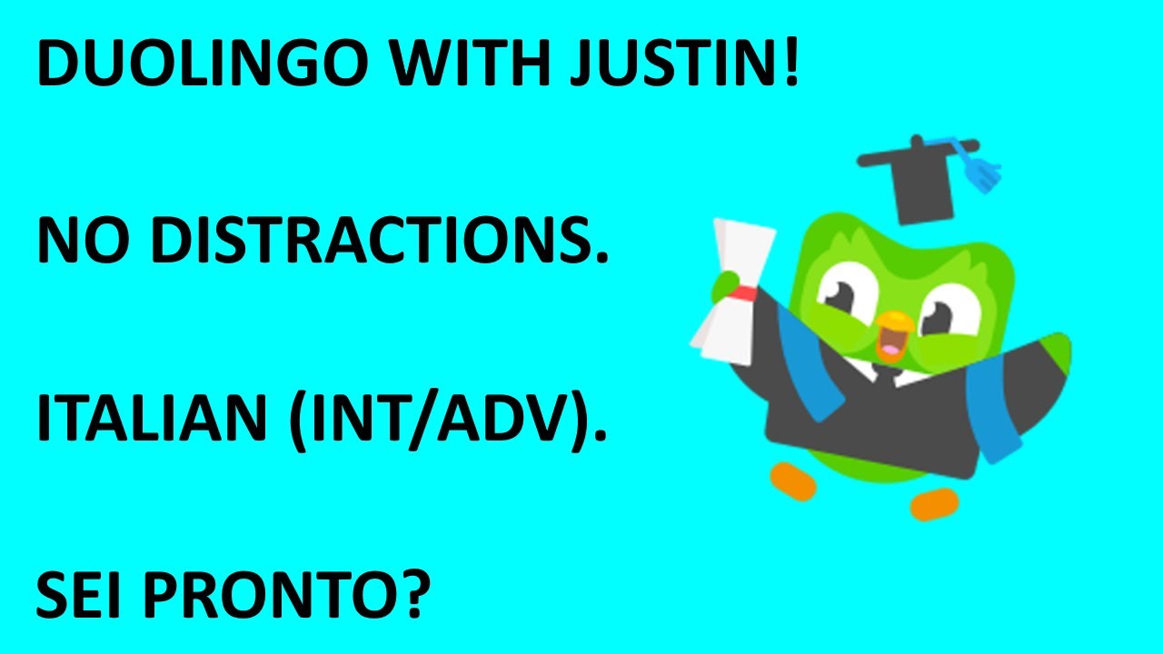 Duolingo - Italian (Advanced): 20 minute study session. - YouTube