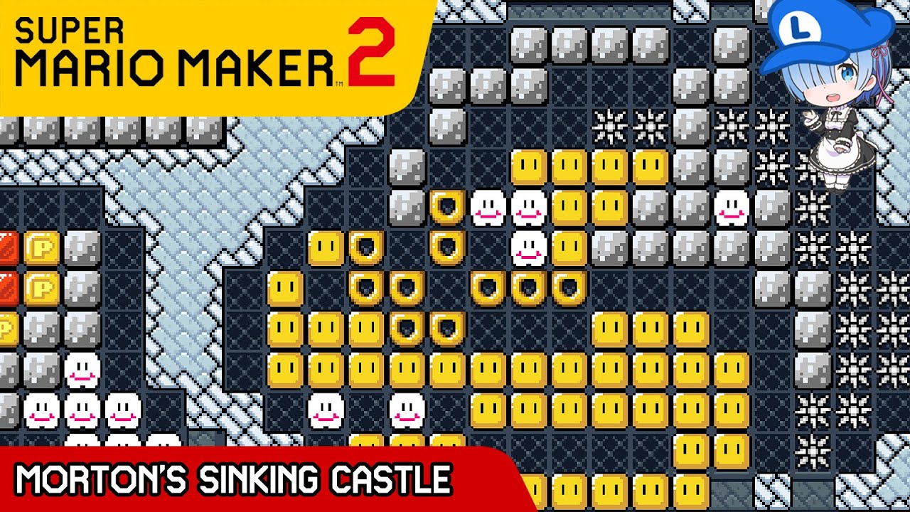 Morton's sinking castle by Chocoballkun - COOLEST LEVELS in Mario Maker ...