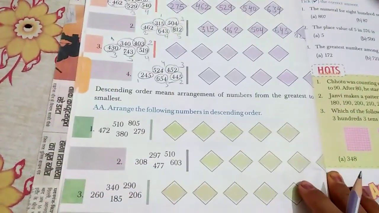 Maths Class-2 ( Arrange in ascending and descending order) - YouTube