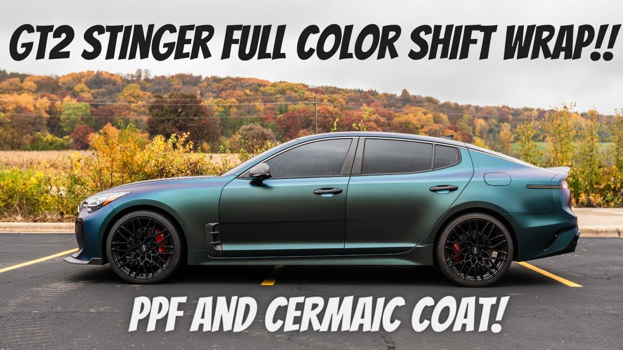 FULL COLOR SHIFT WRAP ON 2023 GT2 STINGER!! AMAZING FINISH! - YouTube