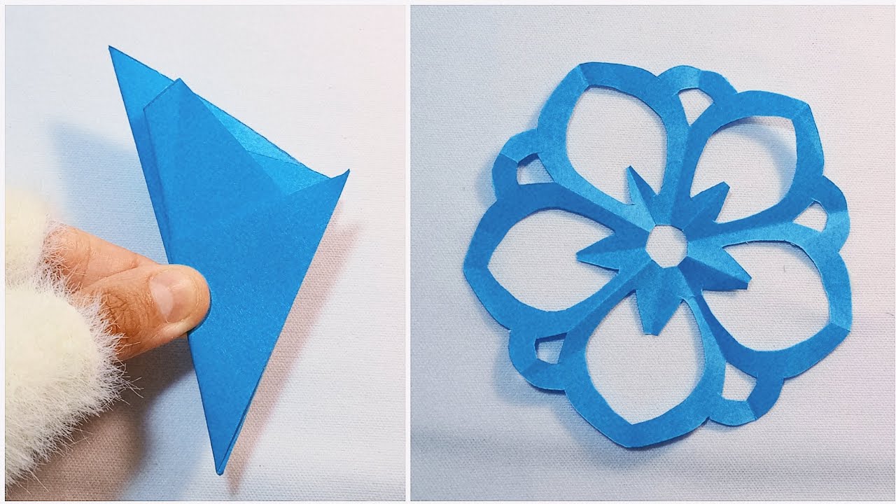 How to Make a Paper Snowflake Flower ️ | Simple DIY Craft | Ori Paper ...