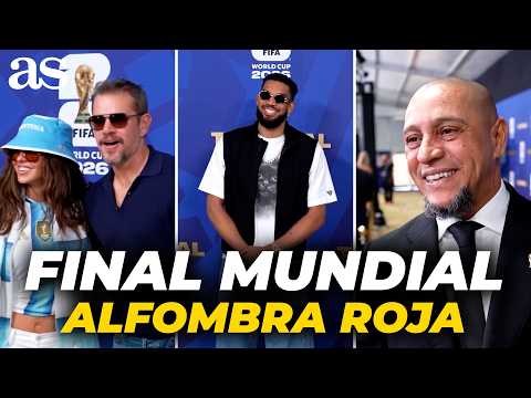 La ALFOMBRA ROJA de la FINAL del MUNDIAL 2026 | DJOKOVIC, MATT DAMON, SHAKIRA..