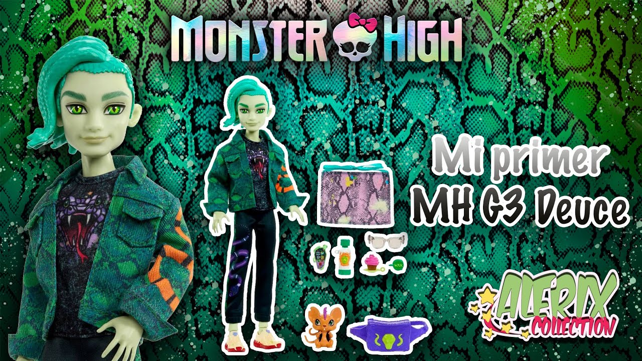 Monster High Deuce Gorgon G3 Review español (Adult collector/Coleccionista adulto) - YouTube