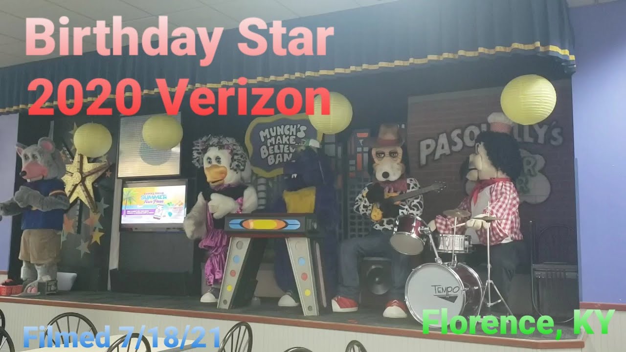 Birthday Star 2020 Verizon - Chuck-E-Cheese - Florence, KY - 2-Stage ...