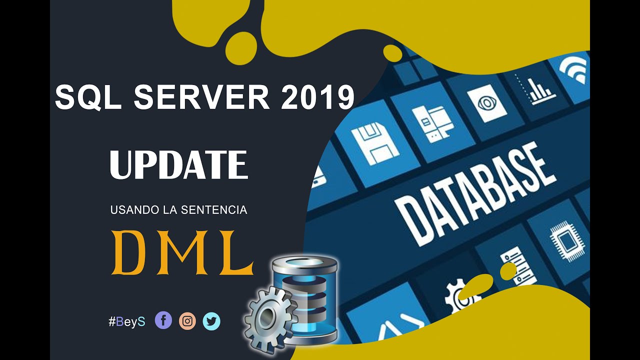 USANDO SQL SERVER 2019 (SINTAXIS -SELECT, UPDATE, DELETE) - YouTube