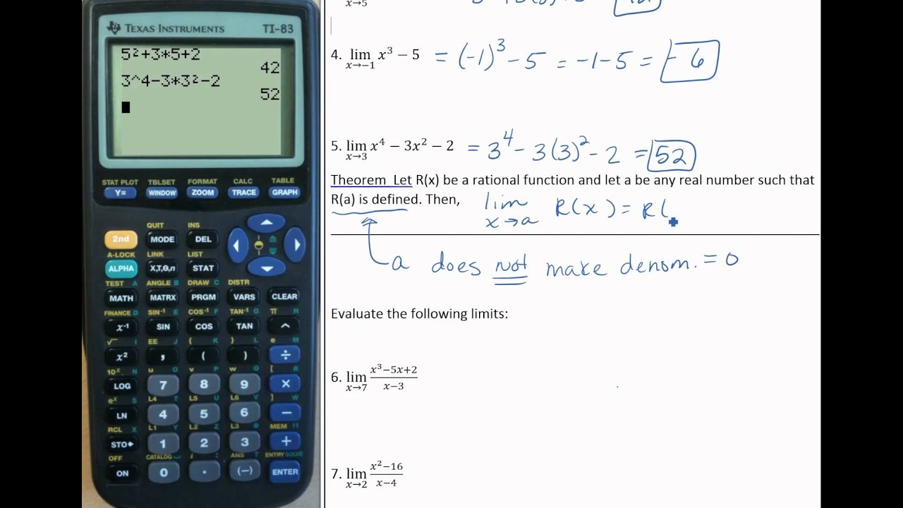 limits of polynomials and rationals - YouTube