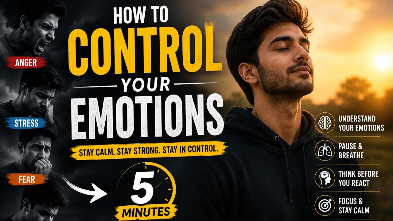 How to Control Your Emotions in Just 5 Minutes | Stay Calm, Confident ...