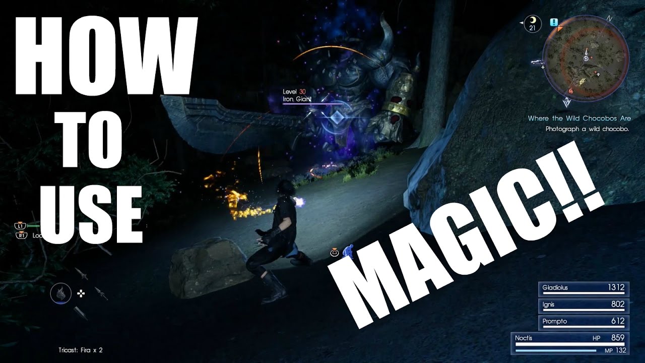 How To Use Magic! - Final Fantasy 15 Magic Guide - YouTube