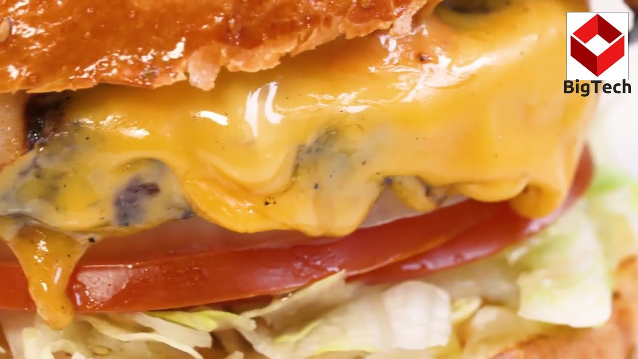 Burgers Making Factory! How Delicious Burgers are made? Largest Burger ...