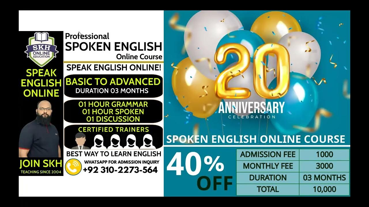 ORIENTATION SESSION | SPOKEN ENGLISH ONLINE COURSE - YouTube