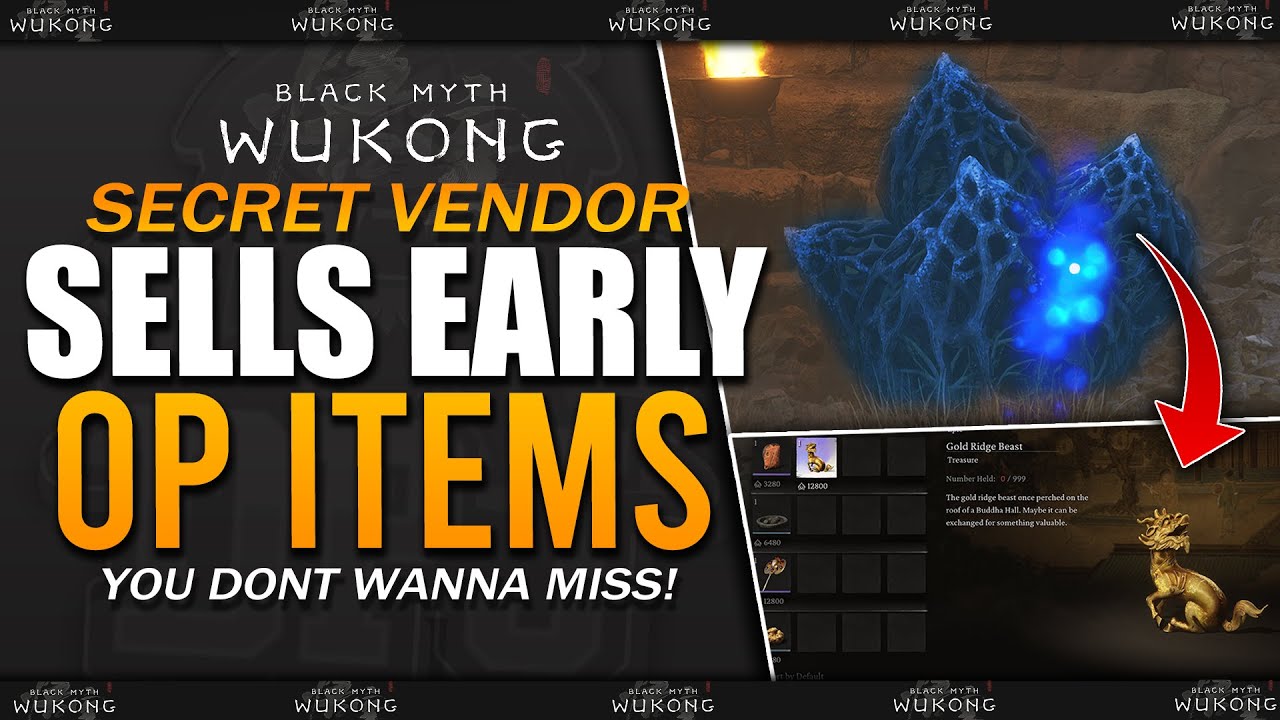 SECRET VENDOR Sells EARLY OP ITEMS // How To Get Man-In-Stone Vendor Quest - Black Myth Wukong ...