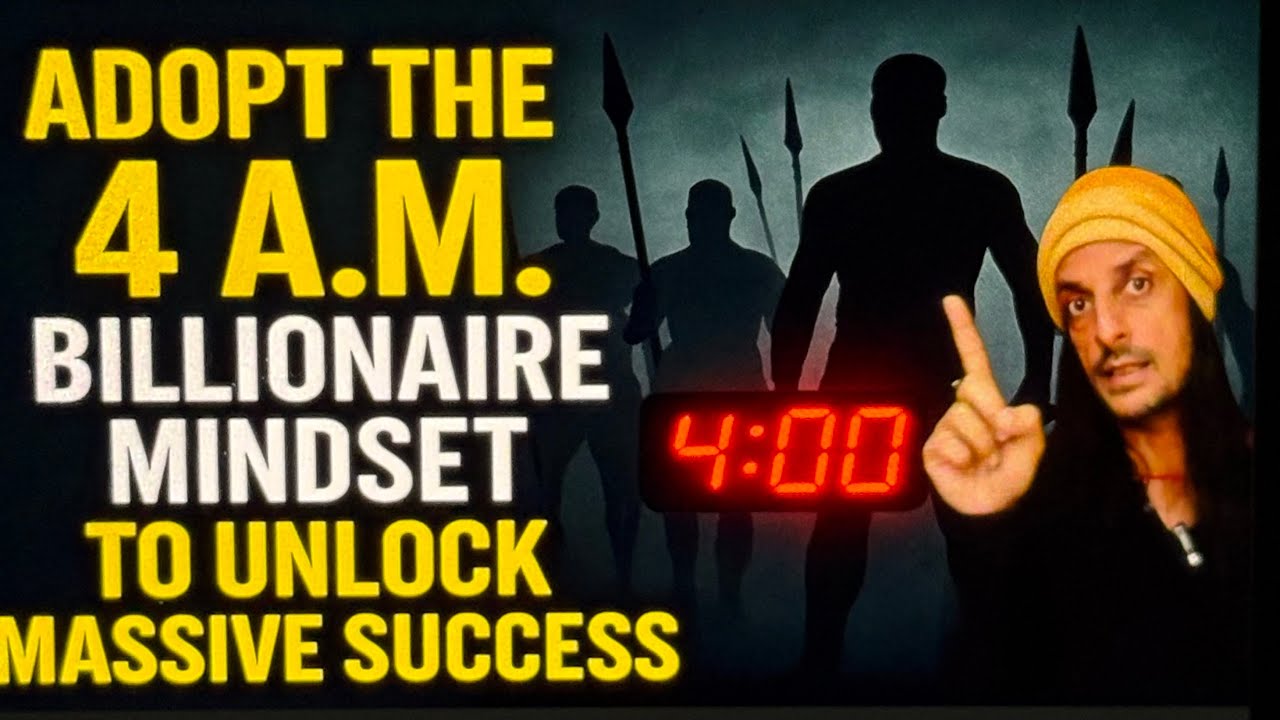 Unlock Massive Success | Adapt 4 Am Billionaires Hunter Mindset - YouTube