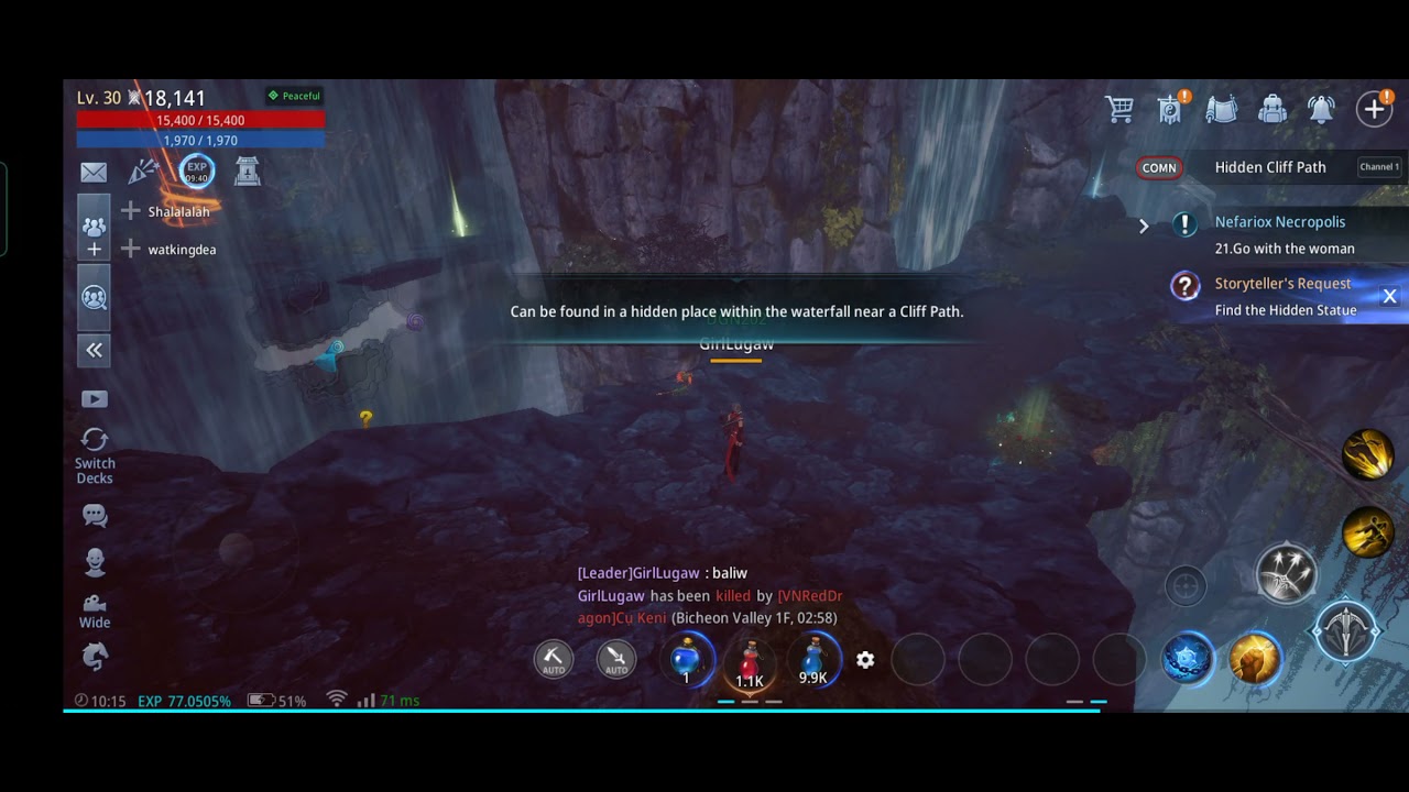 Hidden Cliff Path MiR 4 - YouTube