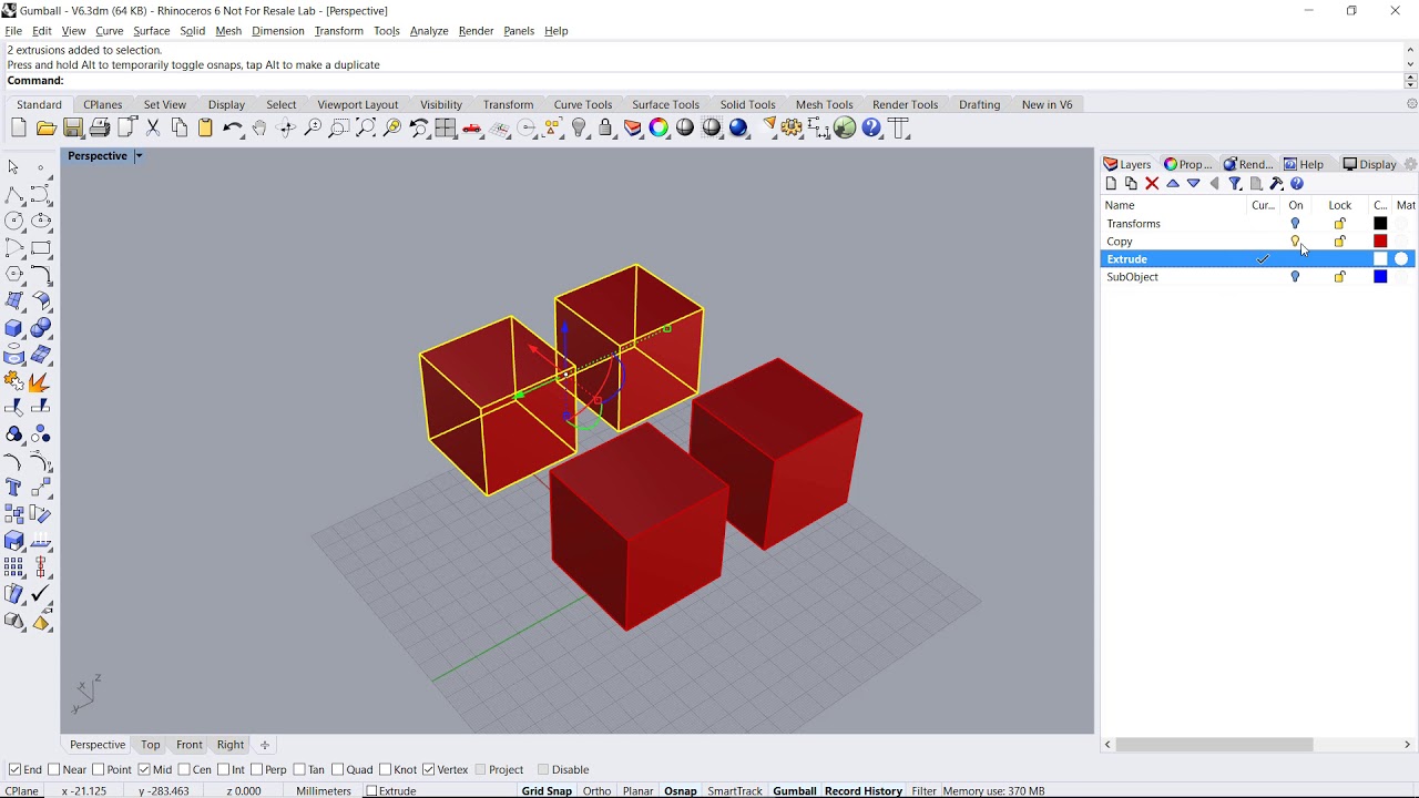Gumball Advanced in Rhino 6 for Windows - YouTube