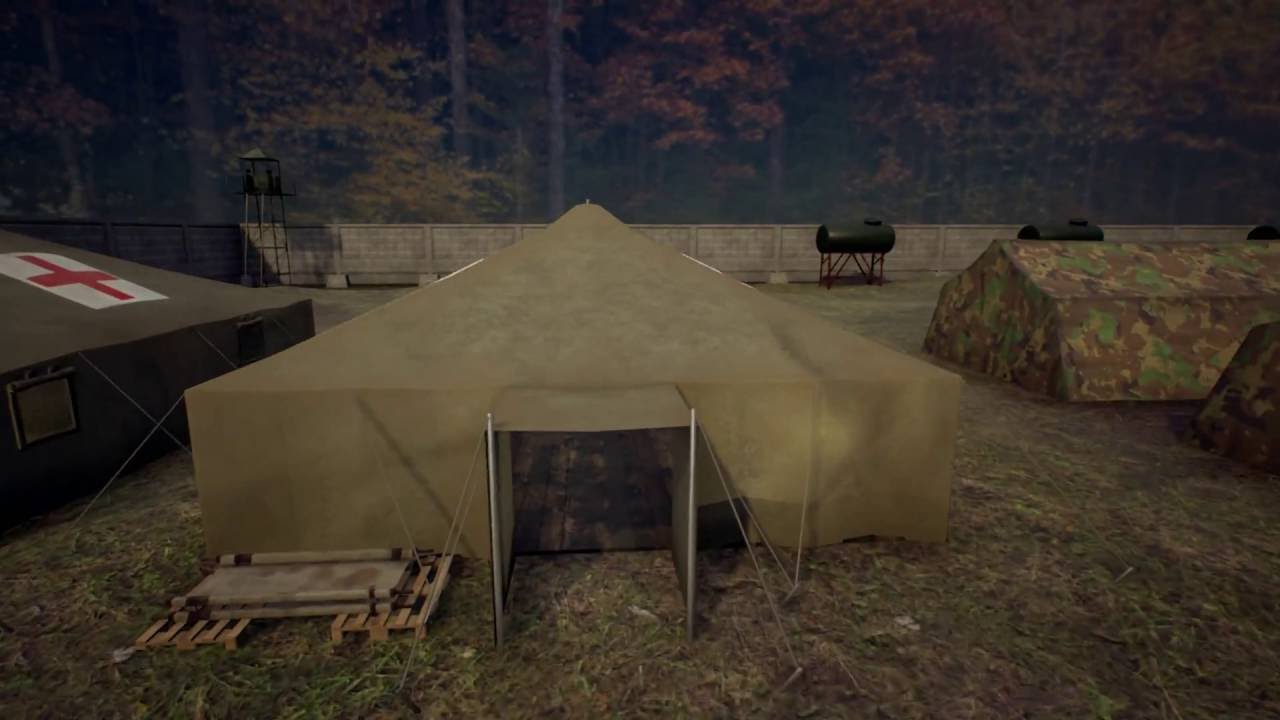 Military field camp Demo - YouTube