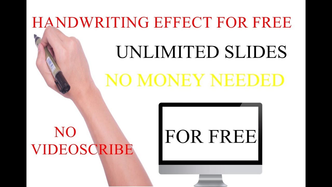 HOW TO MAKE WHITEBOARD HANDWRITING EFFECT FOR FREE WITH UNLIMITED SLIDE ...